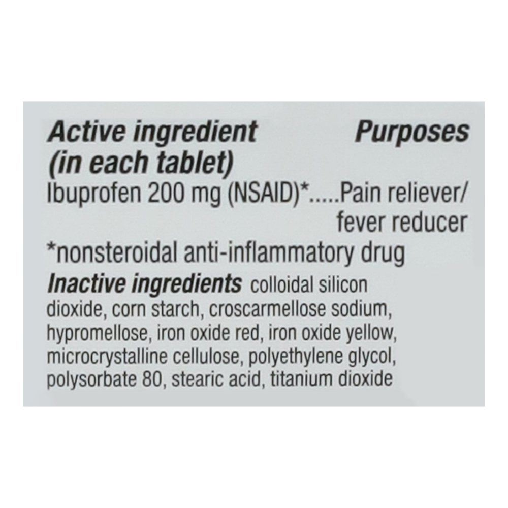 TopCare Health Ibuprofen, 200 mg, Tablets-Ingredients