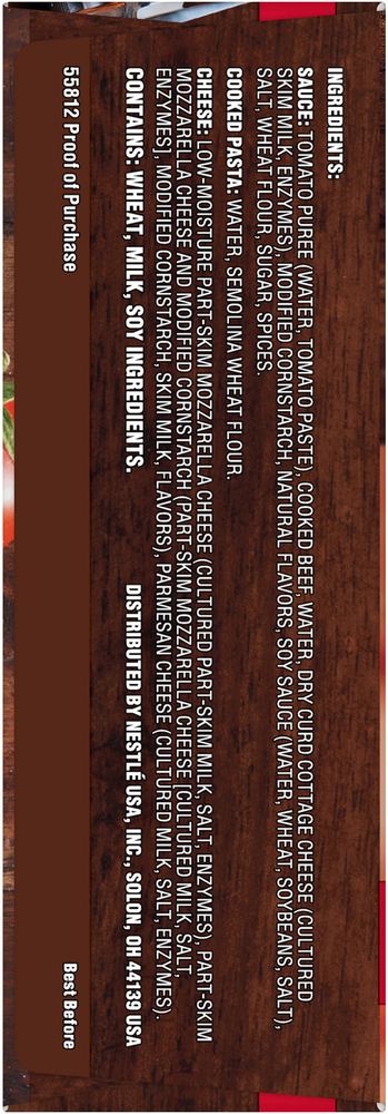 Stouffer's Lasagna with Meat & Sauce, Large Size Frozen Meal-Planogram ...