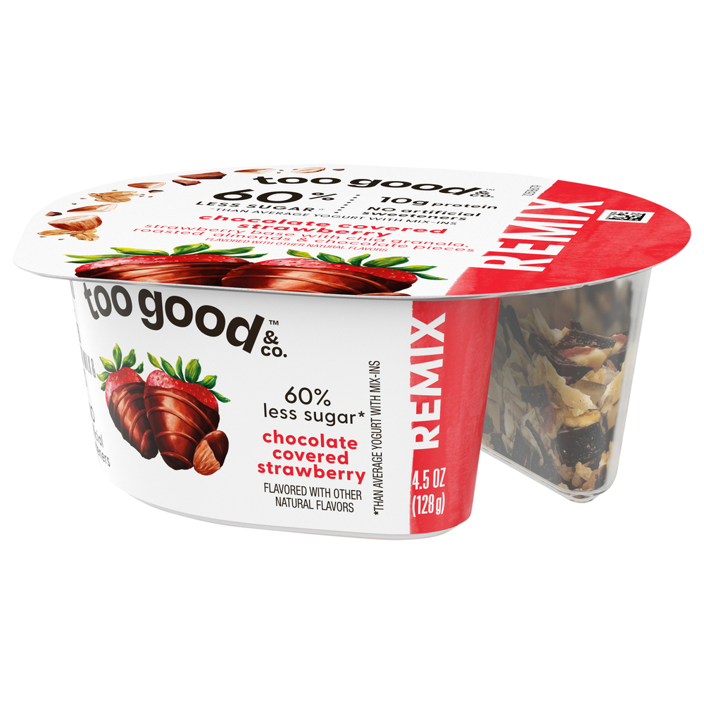 Too Good & Co. Yogurt & Mix-Ins, Remix, Strawberry Dark Chocolate ...