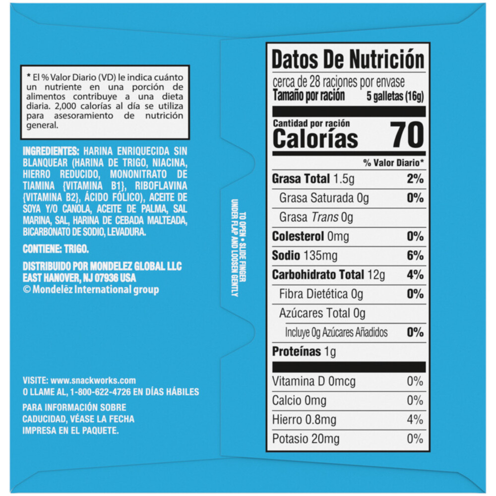 PREMIUM Original Saltine Crackers, Lunch Snacks, 16 oz-Planogram-Left