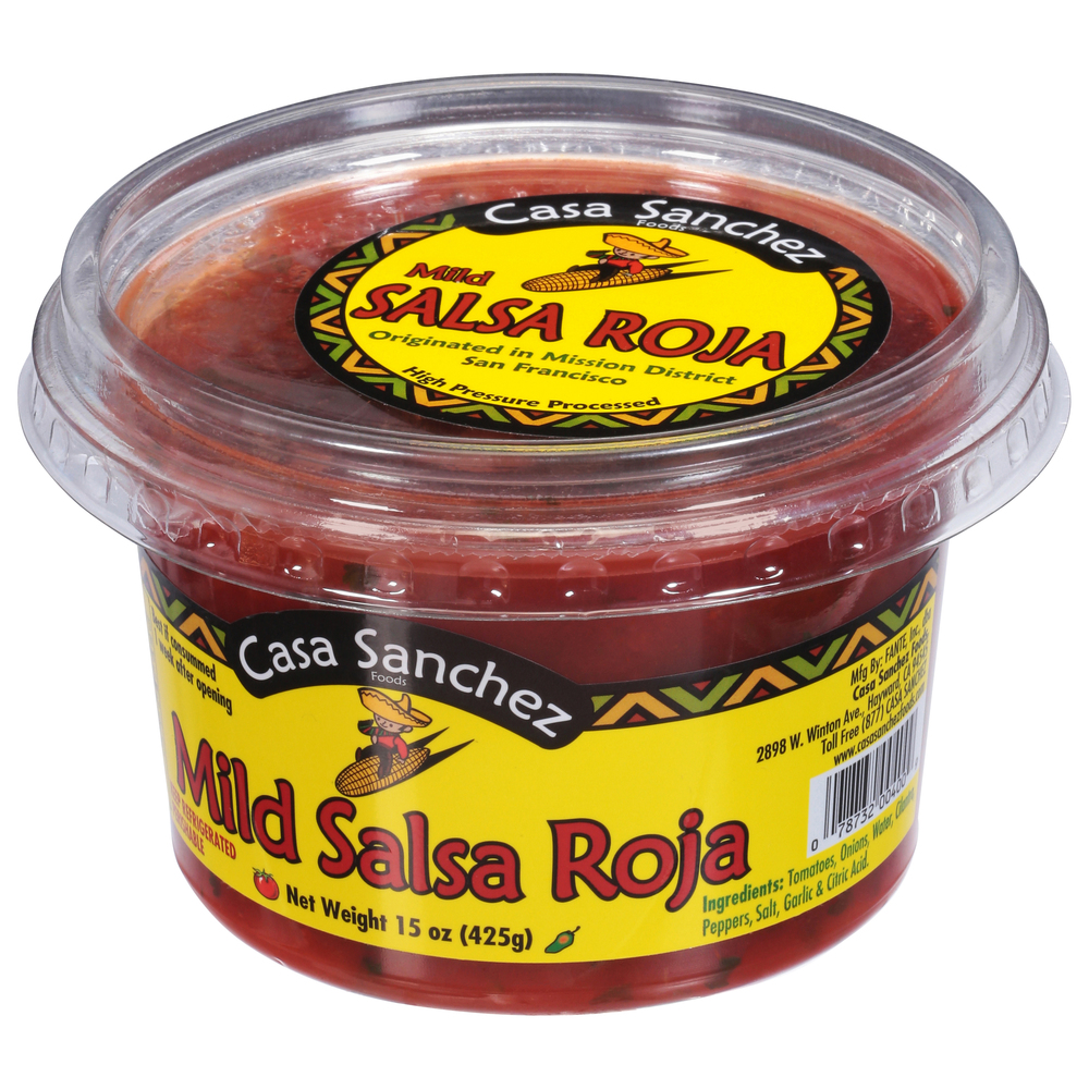 Casa Sanchez Salsa Roja, Mild-Front-Right-Elevated