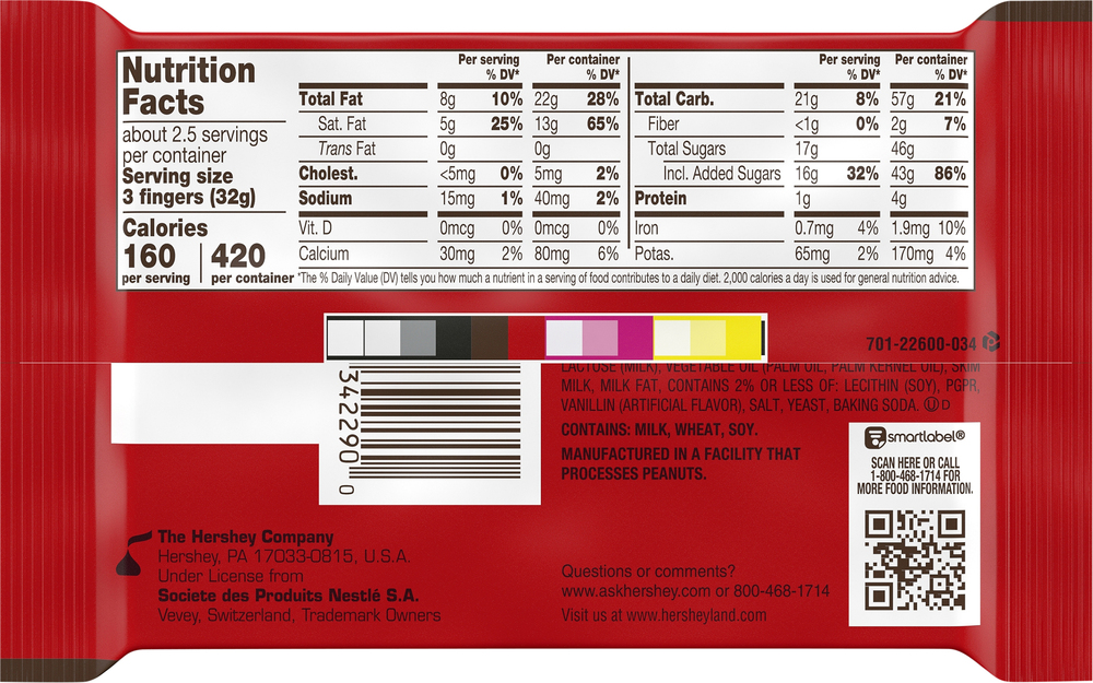 Kit Kat Crisp Wafers in Milk Chocolate, King Size-Planogram-Back