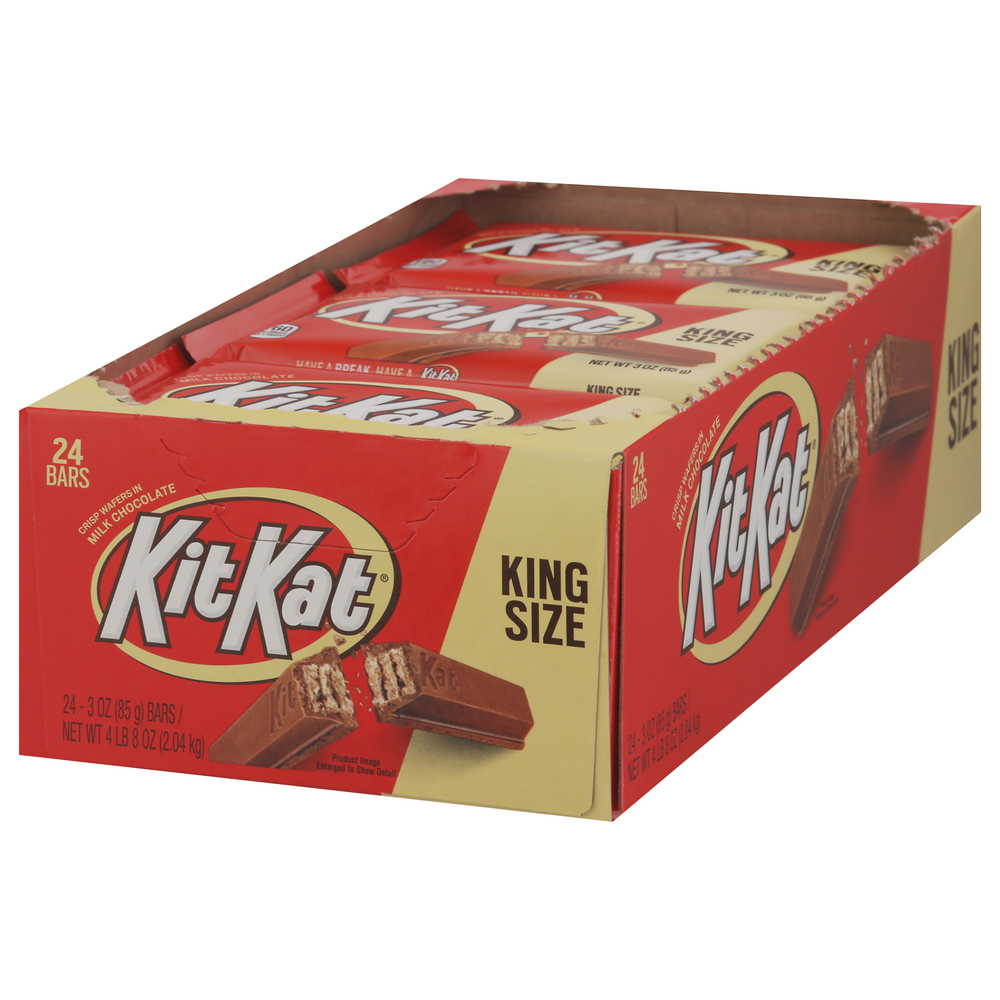 Kit Kat Crisp Wafers in Milk Chocolate, King Size-Front-Right-Elevated