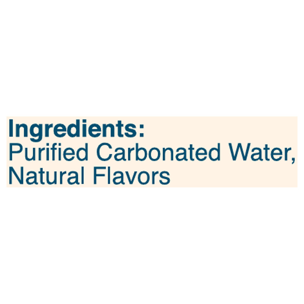 Waterloo Raspberry Nectarine Sparkling Water-Ingredients