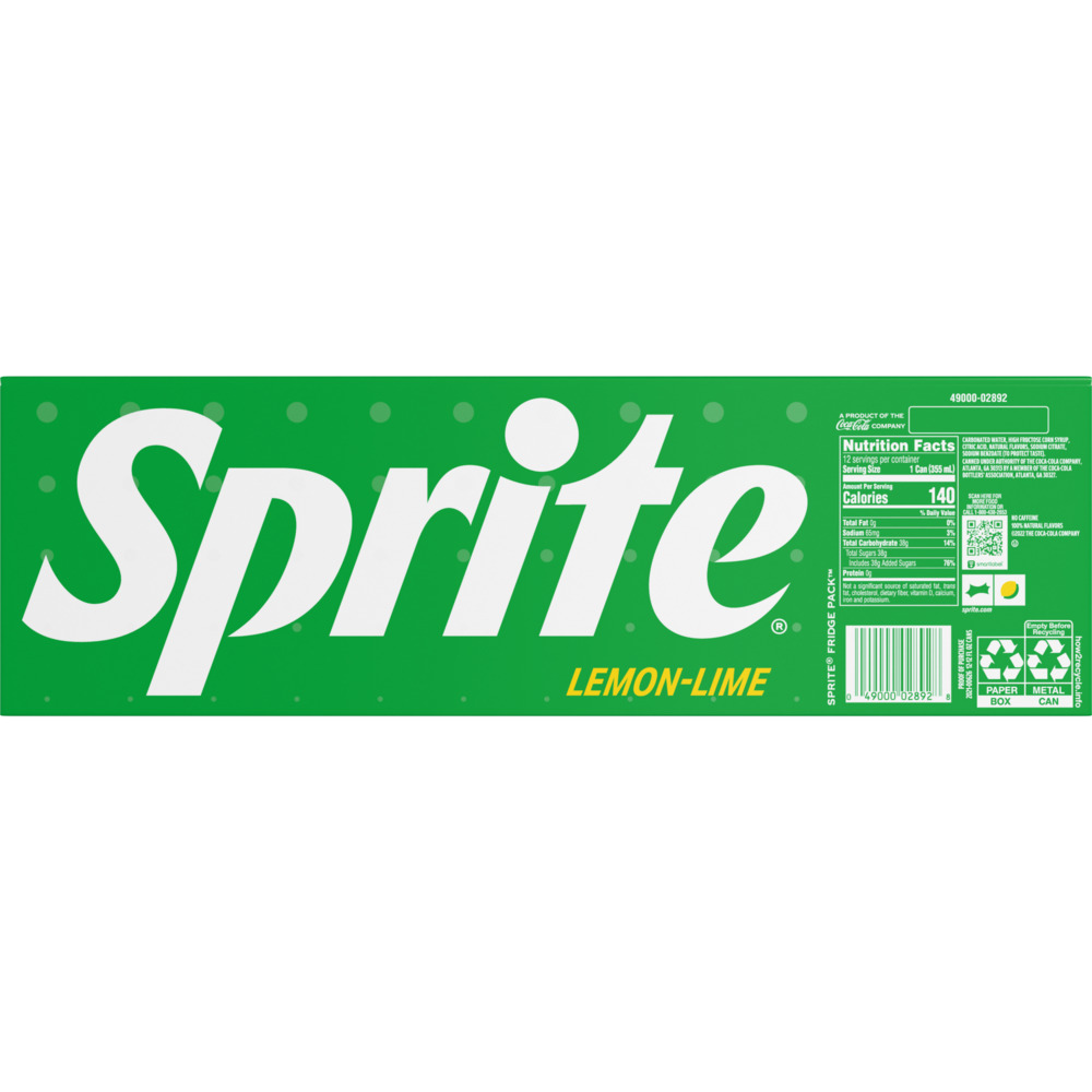 Sprite Lemon Lime Soda, 12 fl oz-Planogram-Back