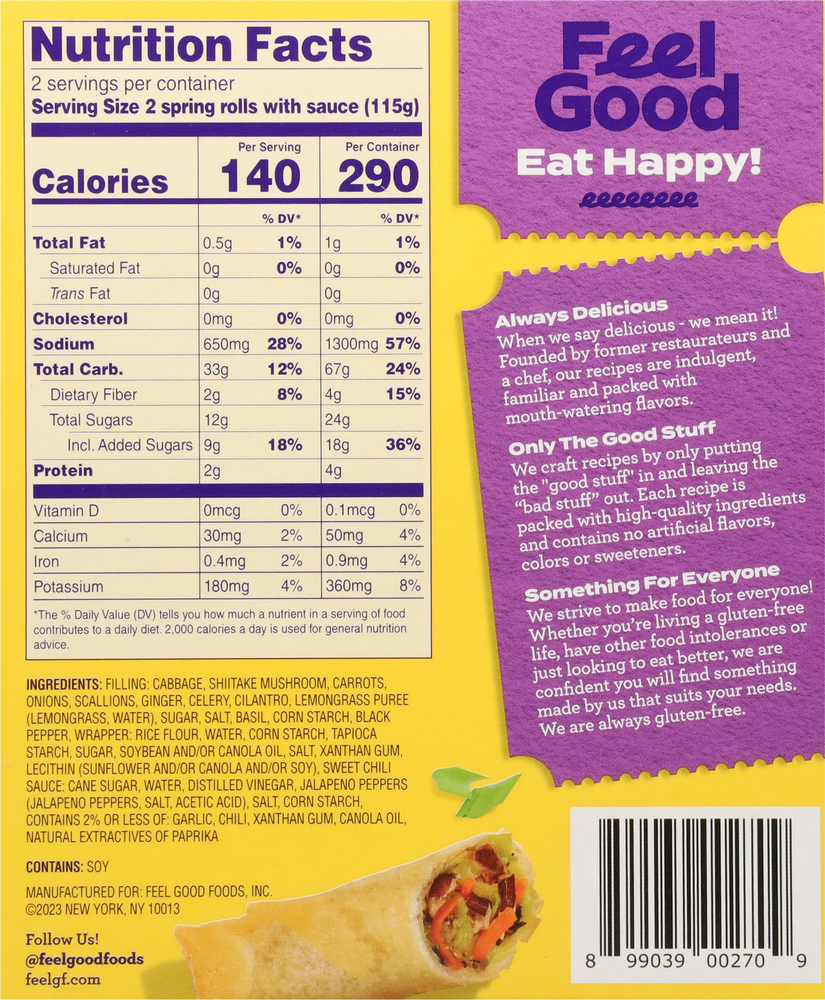 one spring roll carbs