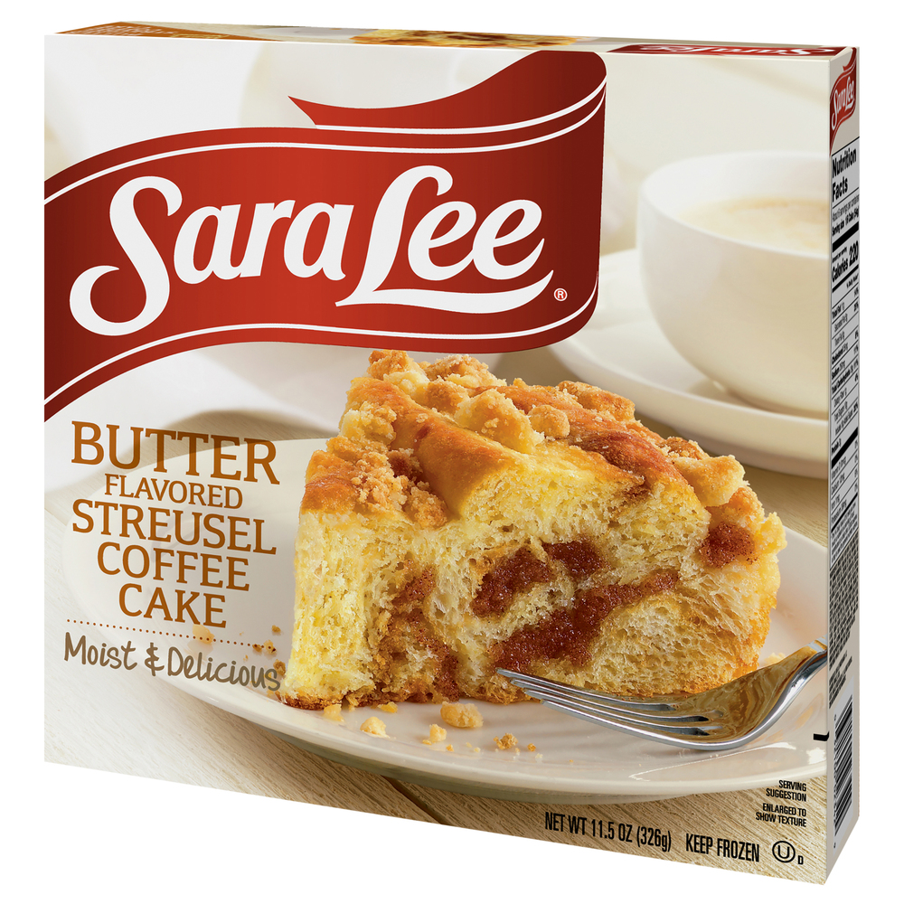 Sara Lee Coffee Cake, Streusel, Butter Flavored-Front-Right-Elevated