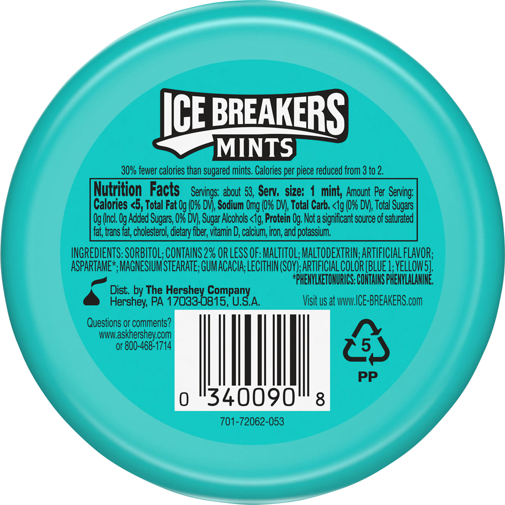 Ice Breakers Mints Sugar Free Wintergreen