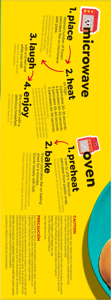 how to cook eggo pancakes in microwave