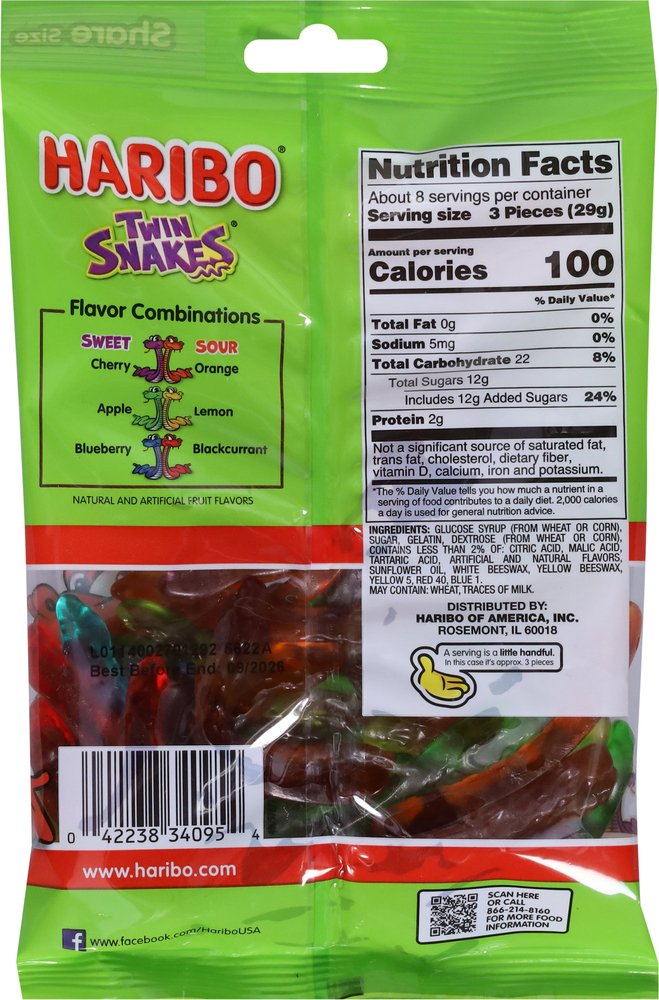 snakes haribo