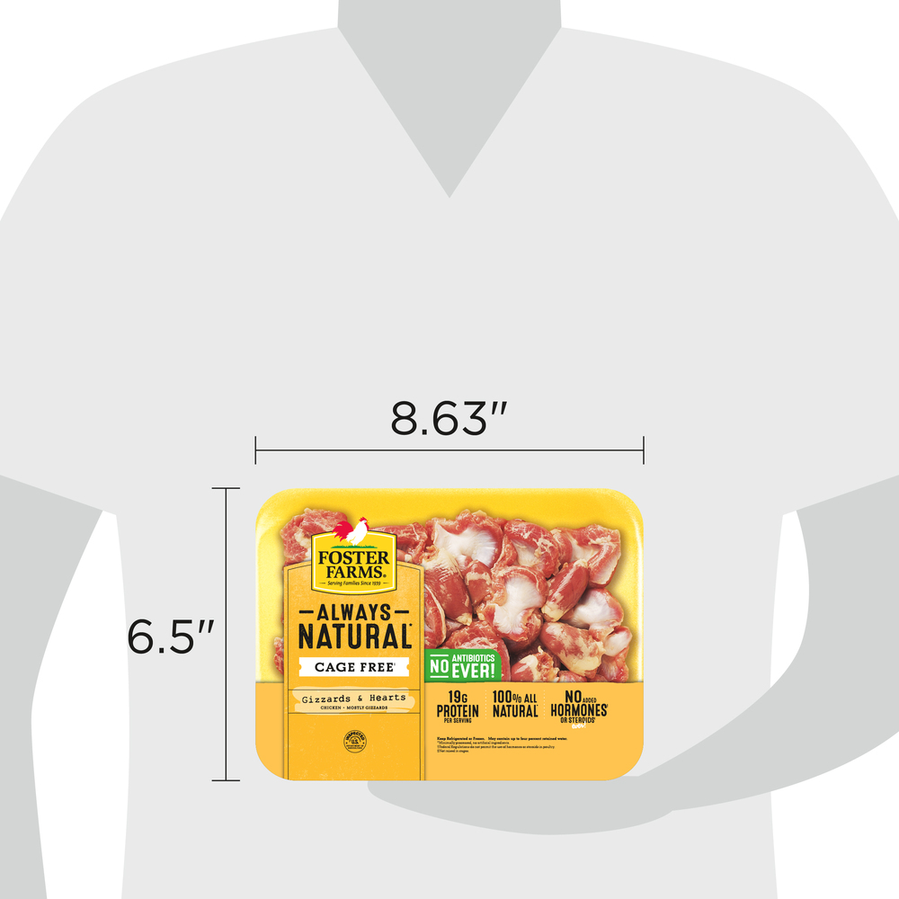 Foster Farms Chicken Gizzards And Hearts-Planogram-Back