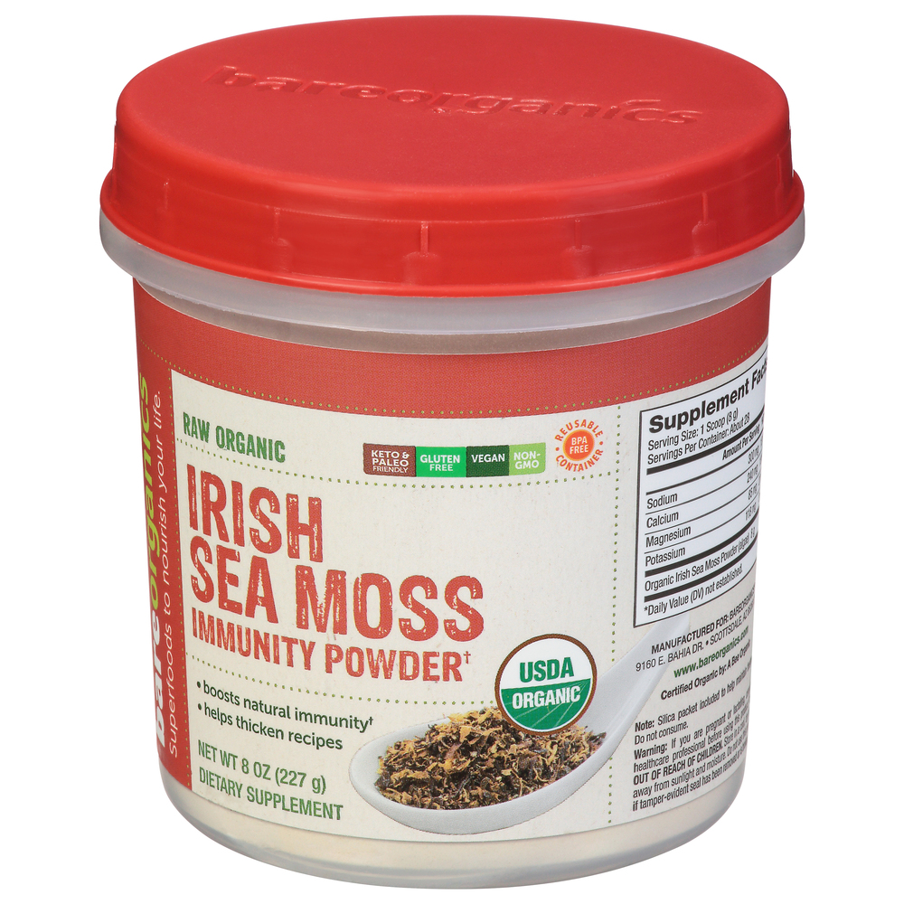 irish moss warning