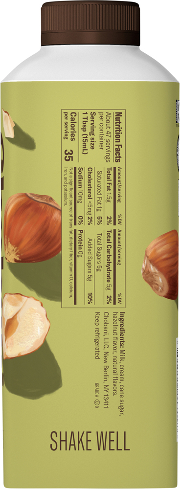Chobani Coffee Creamer, Hazelnut Flavored-Planogram-Right
