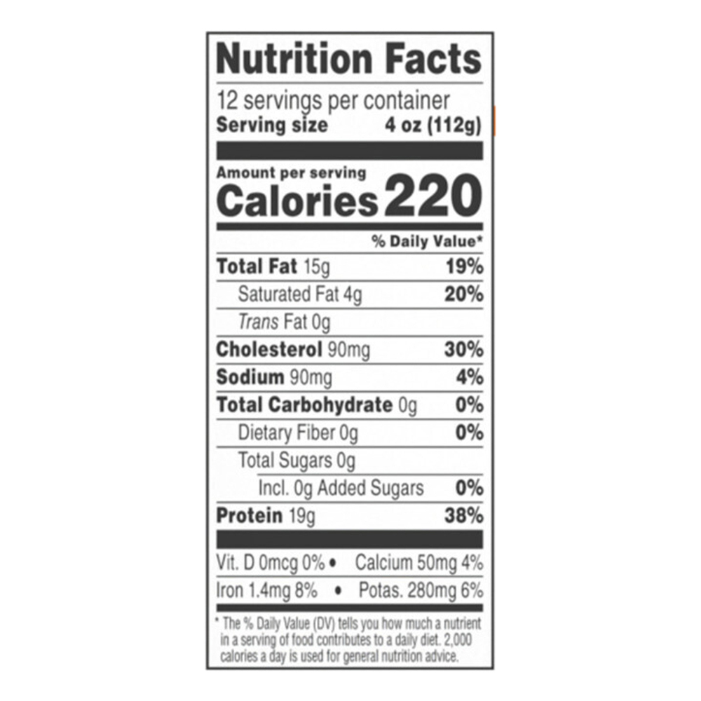 Jennie-O Turkey, Ground, Fresh, 85%/15%-Nutrition-Facts
