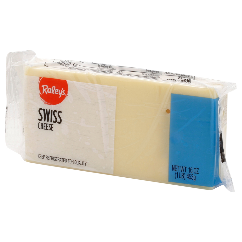 Raley's Cheese, Swiss-Front-Right-Elevated