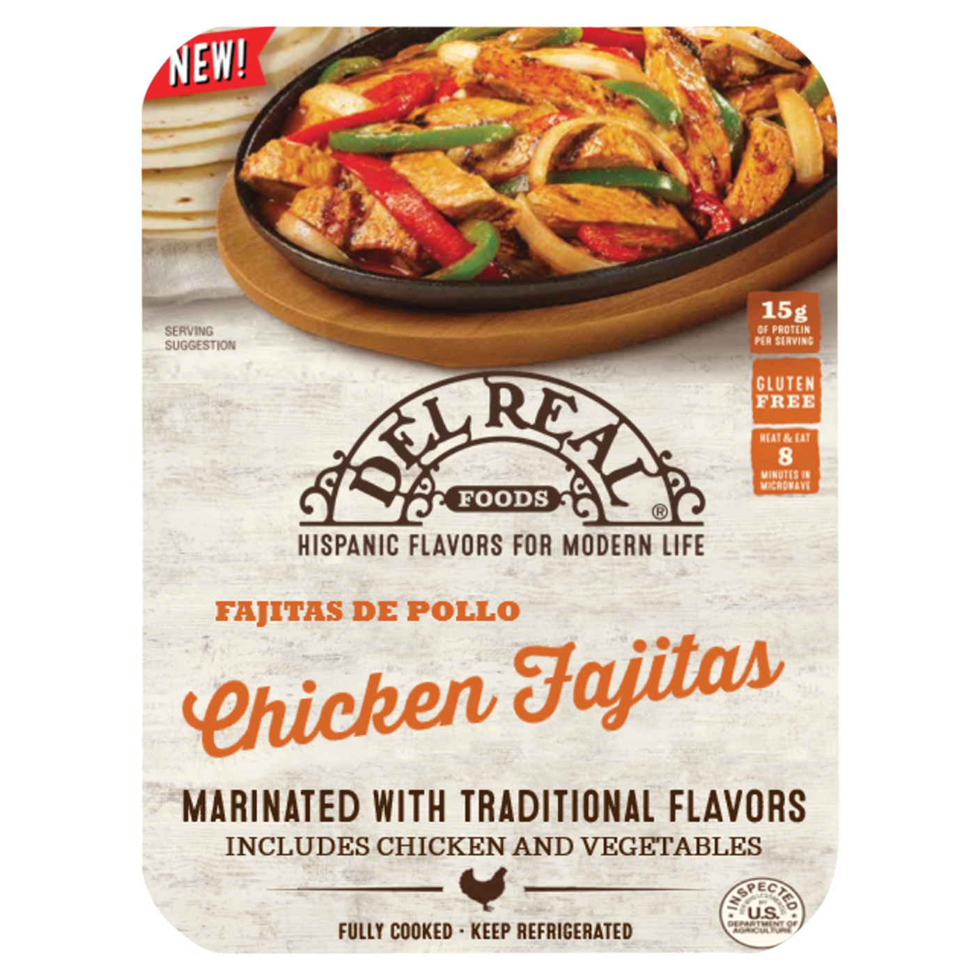Del Real Foods Chicken Fajitas-Main