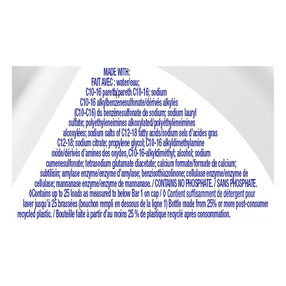 Tide Detergent, Free & Gentle-Ingredients