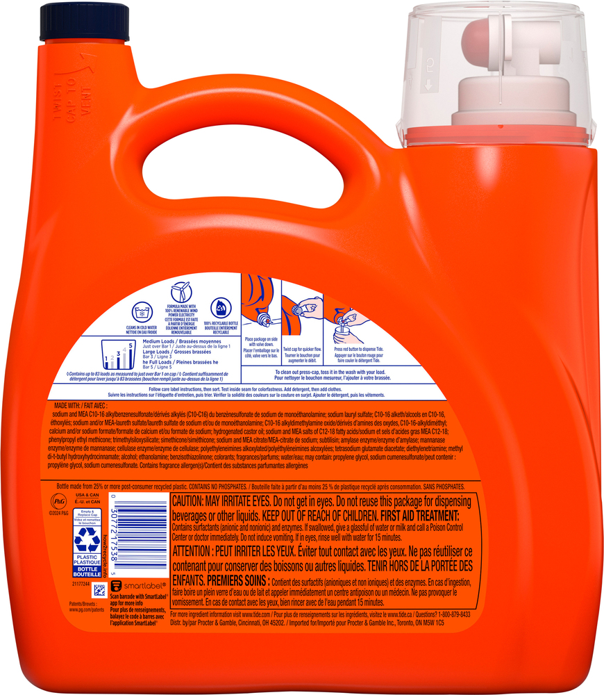tide detergent barcode