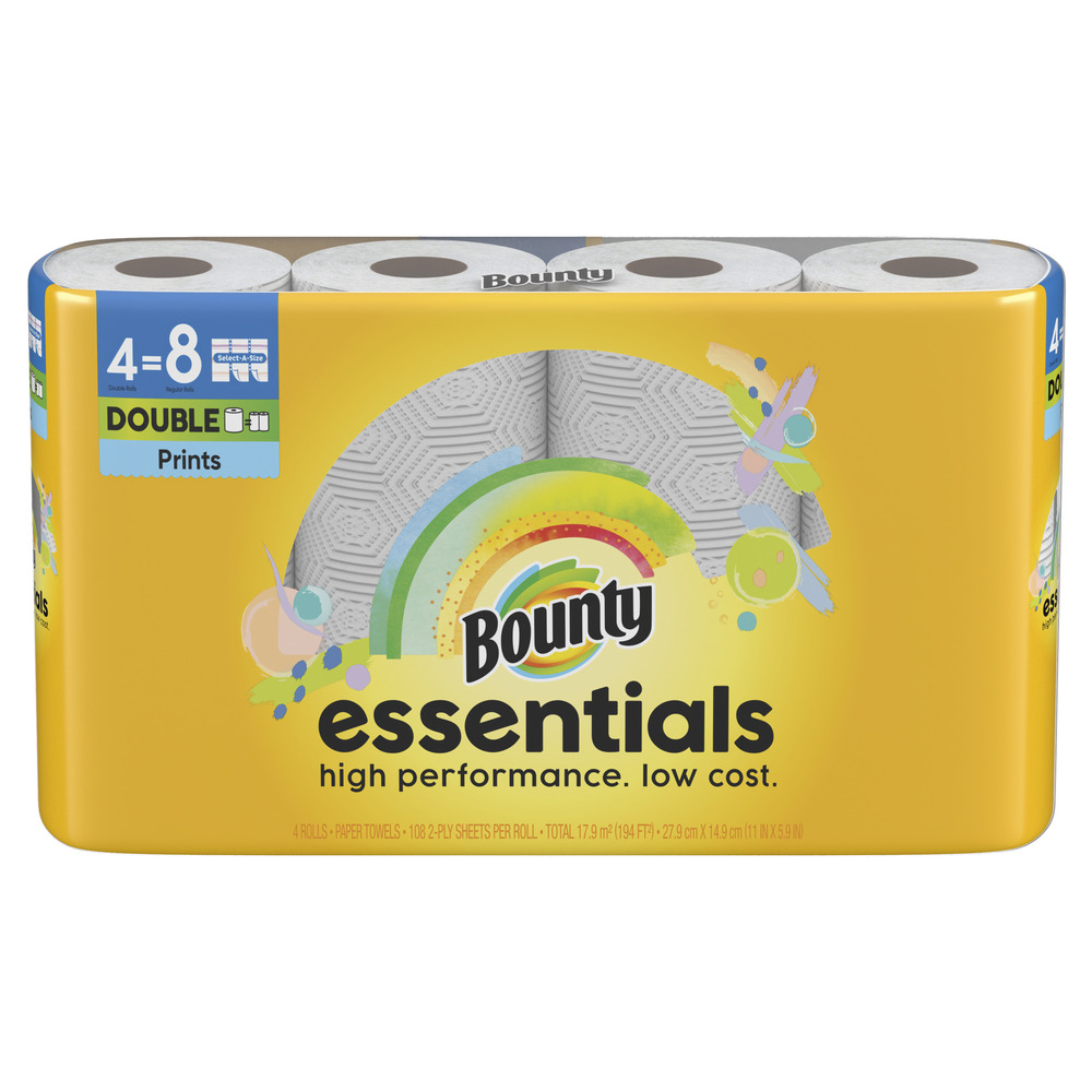 Bounty Basic Paper Towels Bounty Select A Size Paper Towels, Double