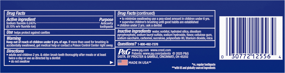 crest toothpaste facts