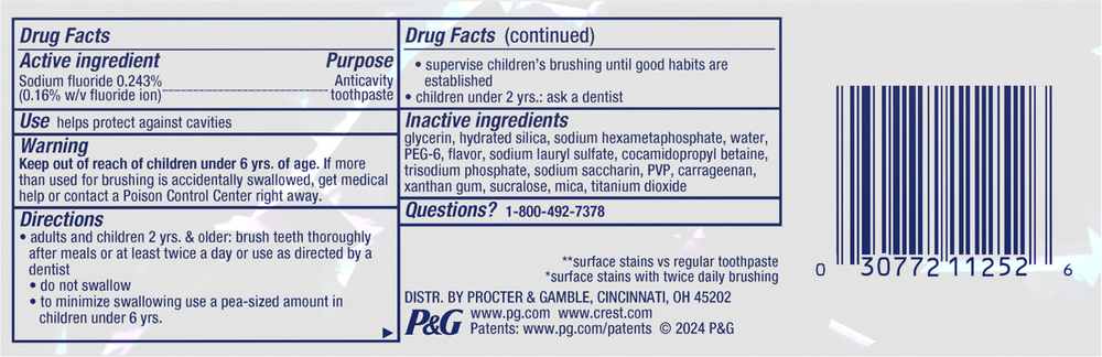 color barcode on toothpaste