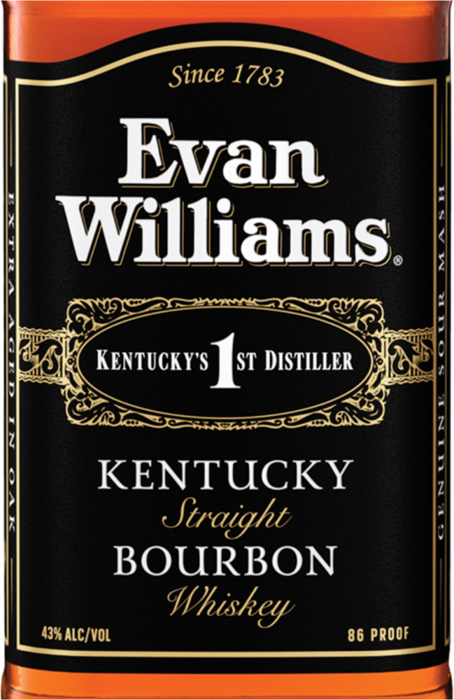Evan Williams Black Label Straight Bourbon-Planogram-Back