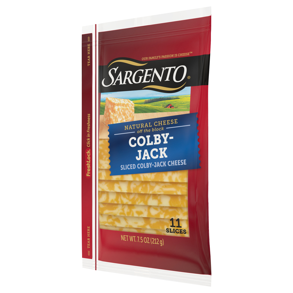 Sargento Sliced Cheese, Natural, Colby-Jack-Front-Right-Elevated