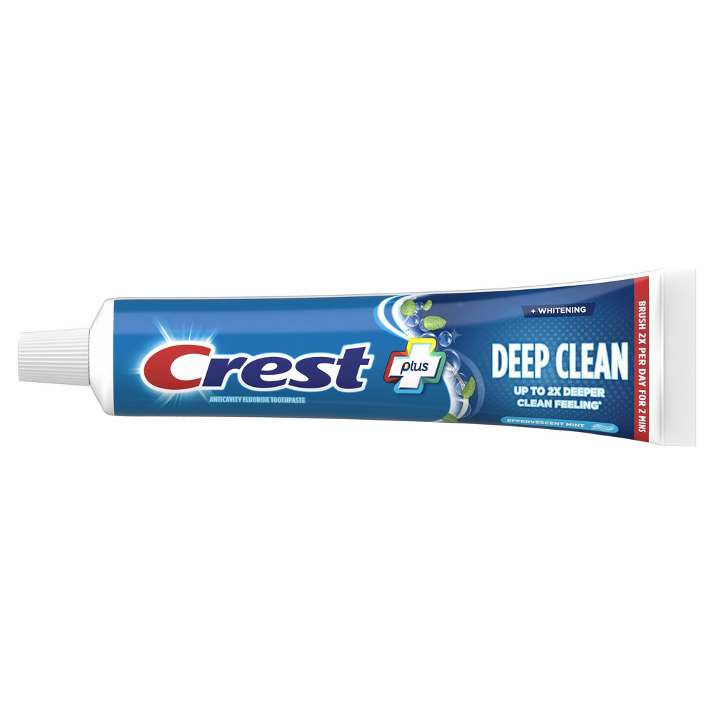 Crest Whitening Plus Deep Clean Toothpaste, Effervescent Mint-Nutrition ...