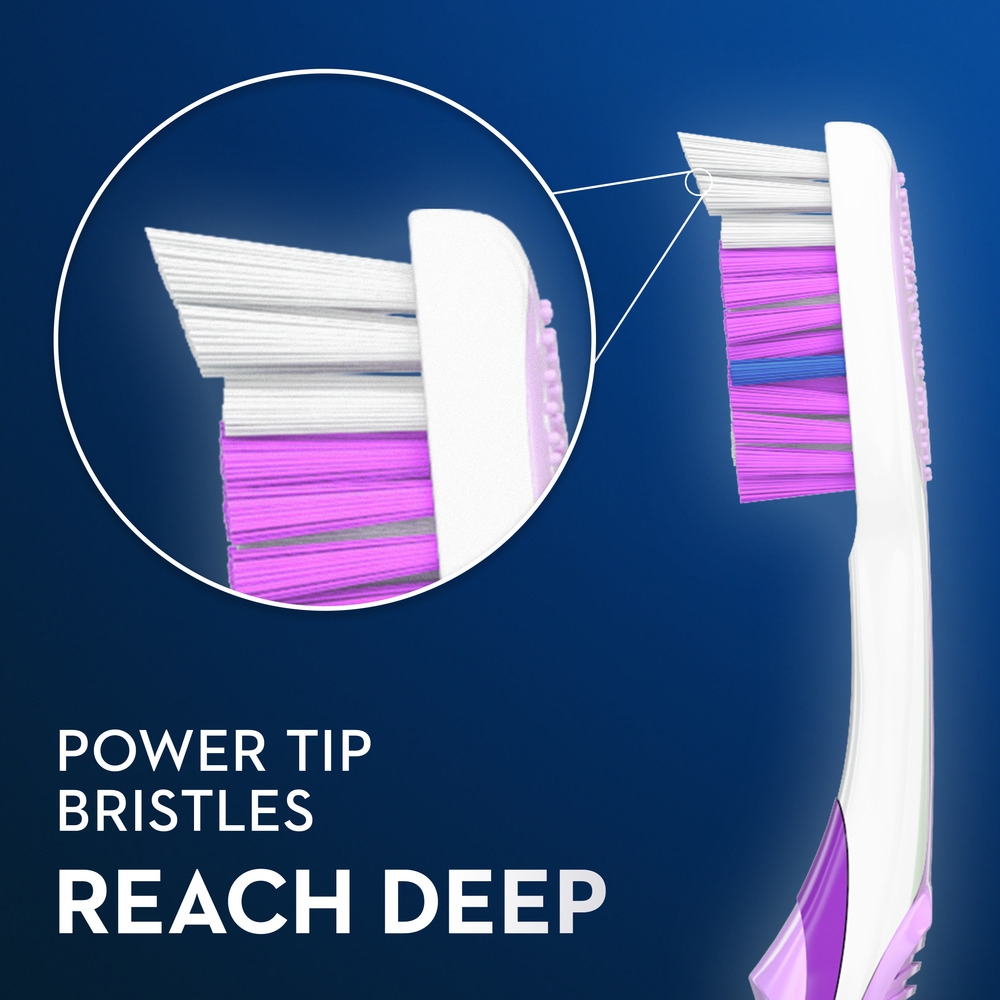 Oral-B Advantage Vivid Whitening Manual Toothbrush, Medium-Planogram-Left