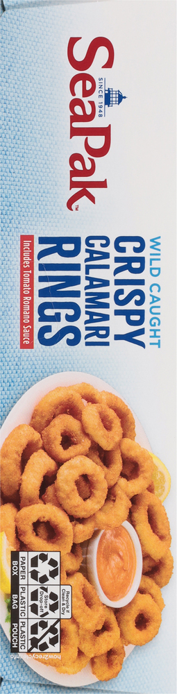 SeaPak Calamari Rings, Wild Caught, Crispy-Planogram-Left