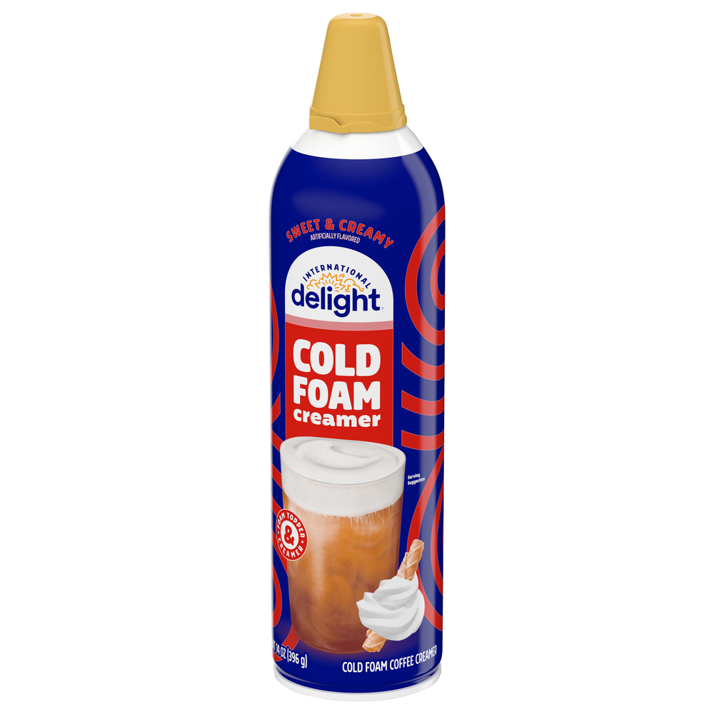 International Delight Cold Foam Sweet & Creamy Creamer-Front-Right-Elevated
