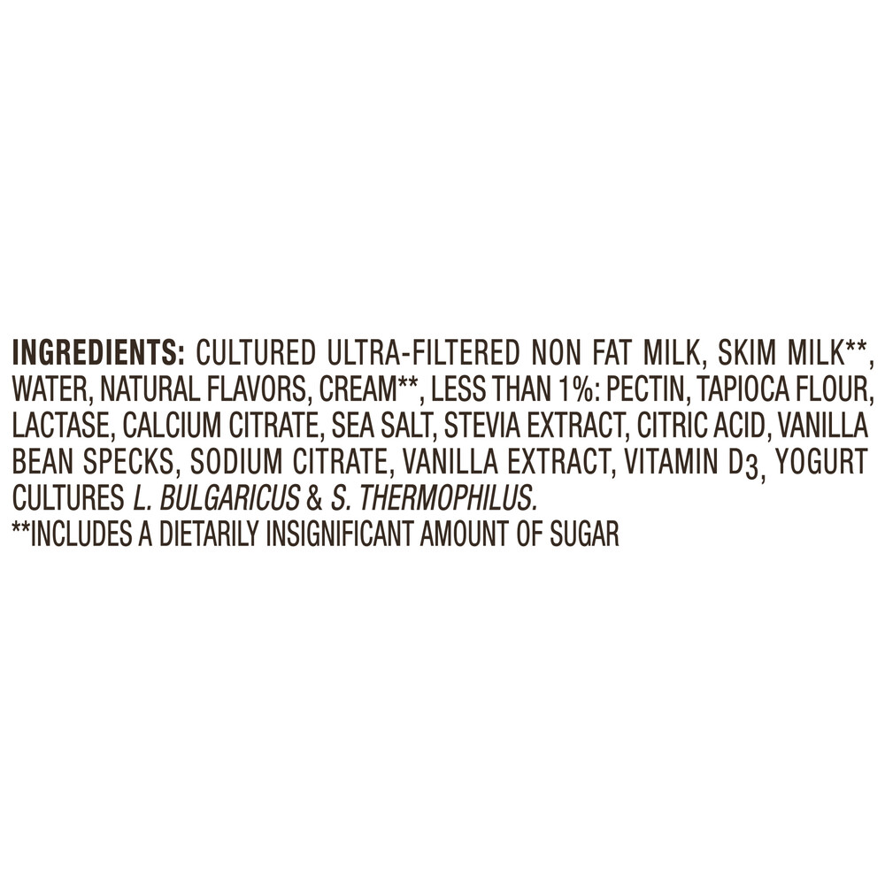 Too Good & Co. Zero Sugar Lactose Free Madagascar Vanilla Yogurt ...