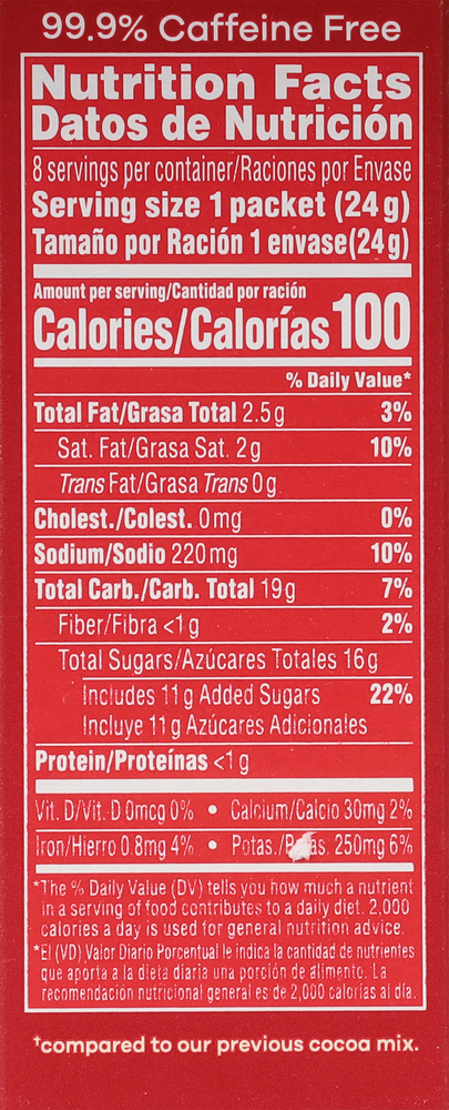 Nestle Hot Chocolate Nutrition Facts ROLO Hot Chocolate