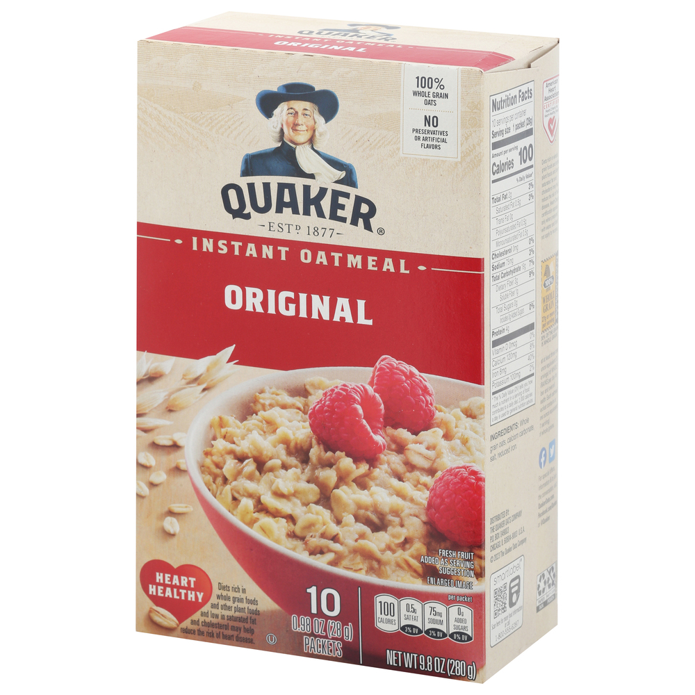 Quaker Instant Oatmeal Original Value Pack 24 Packets Brookshire's