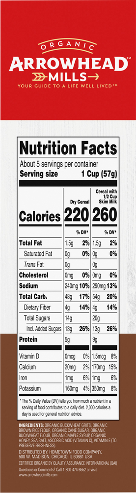 arrowhead buckwheat cereal