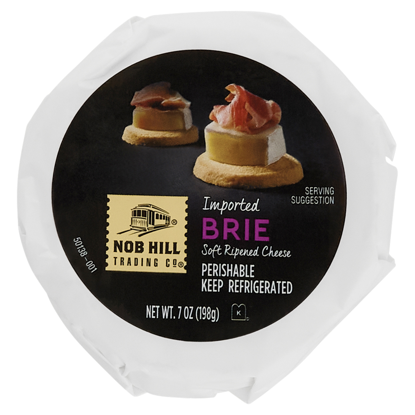 Nob Hill Trading Co. Cheese, Soft Ripened, Imported, Brie-Main