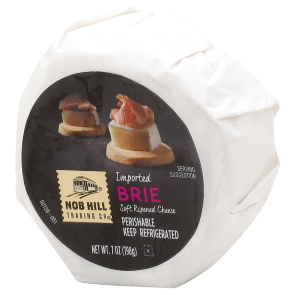 Nob Hill Trading Co. Cheese, Soft Ripened, Imported, Brie-Front-Right ...