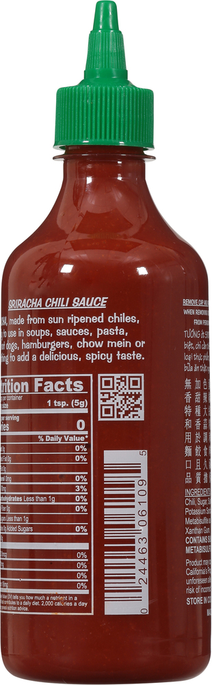 sriracha warning label