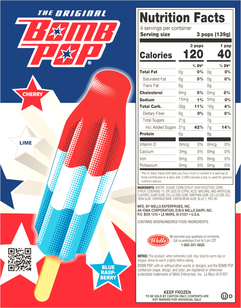 rocket popsicle ingredients