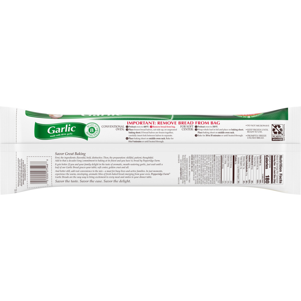 Pepperidge Farm® Frozen Garlic Bread-Planogram-Back