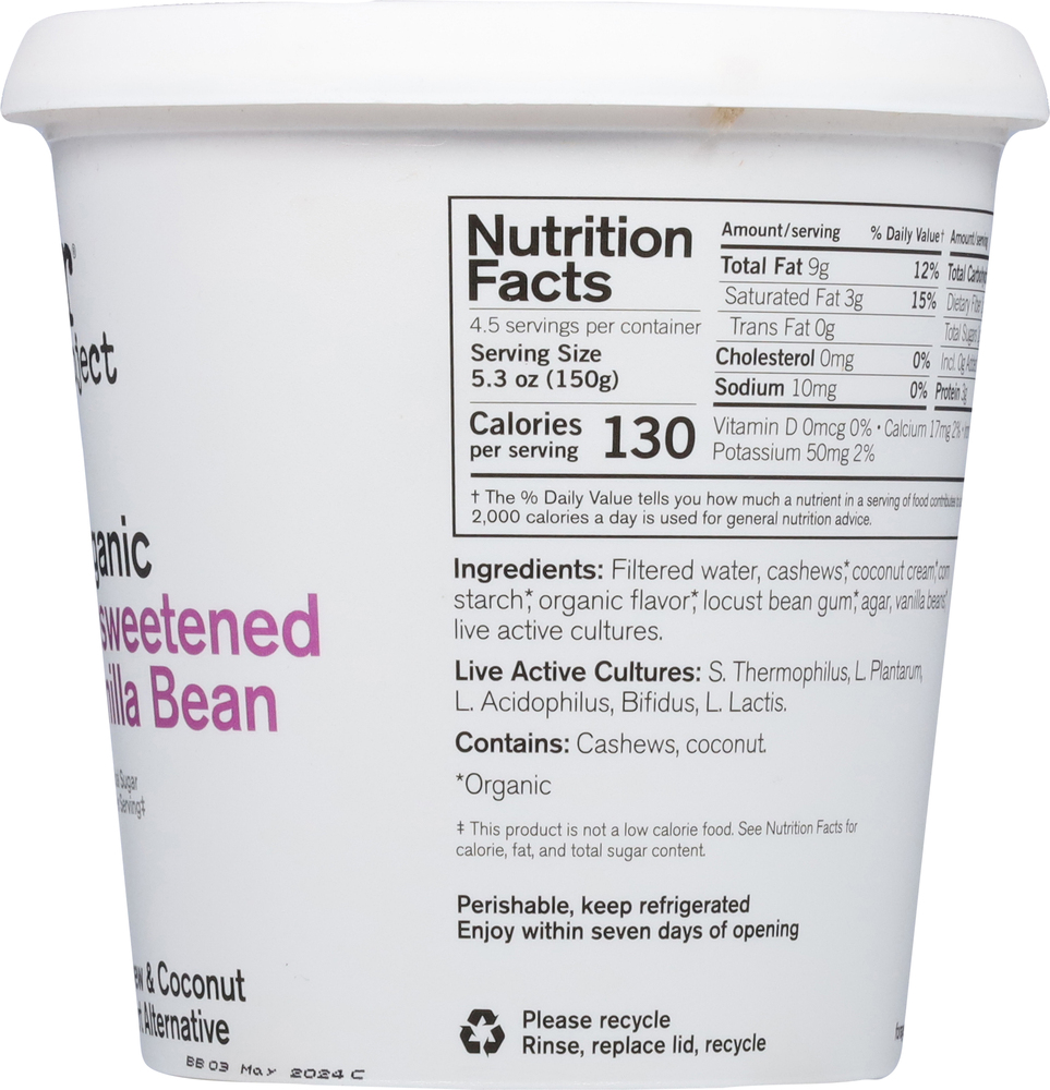 Forager Project Cashew & Coconut Yogurt Alternative, Unsweetened ...