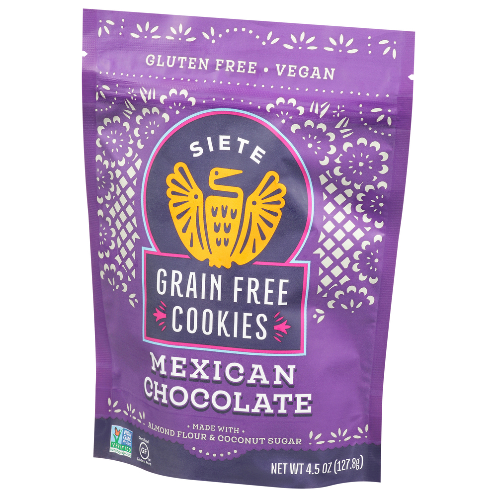 Siete Cookies, Grain Free, Mexican Chocolate-Front-Right-Elevated