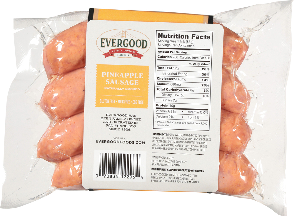 Evergood Sausage, Pineapple-Planogram-Back