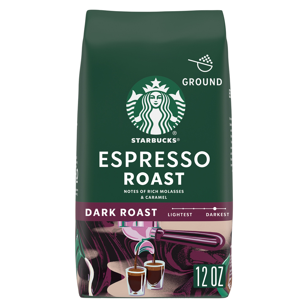 Starbucks Coffee, Ground, Dark Roast, Espresso Roast-Hero