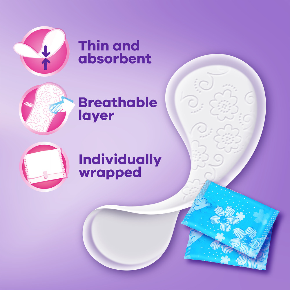 Always Daily Liners Fresh Thin, Regular, Unscented Panty Liners-Hero