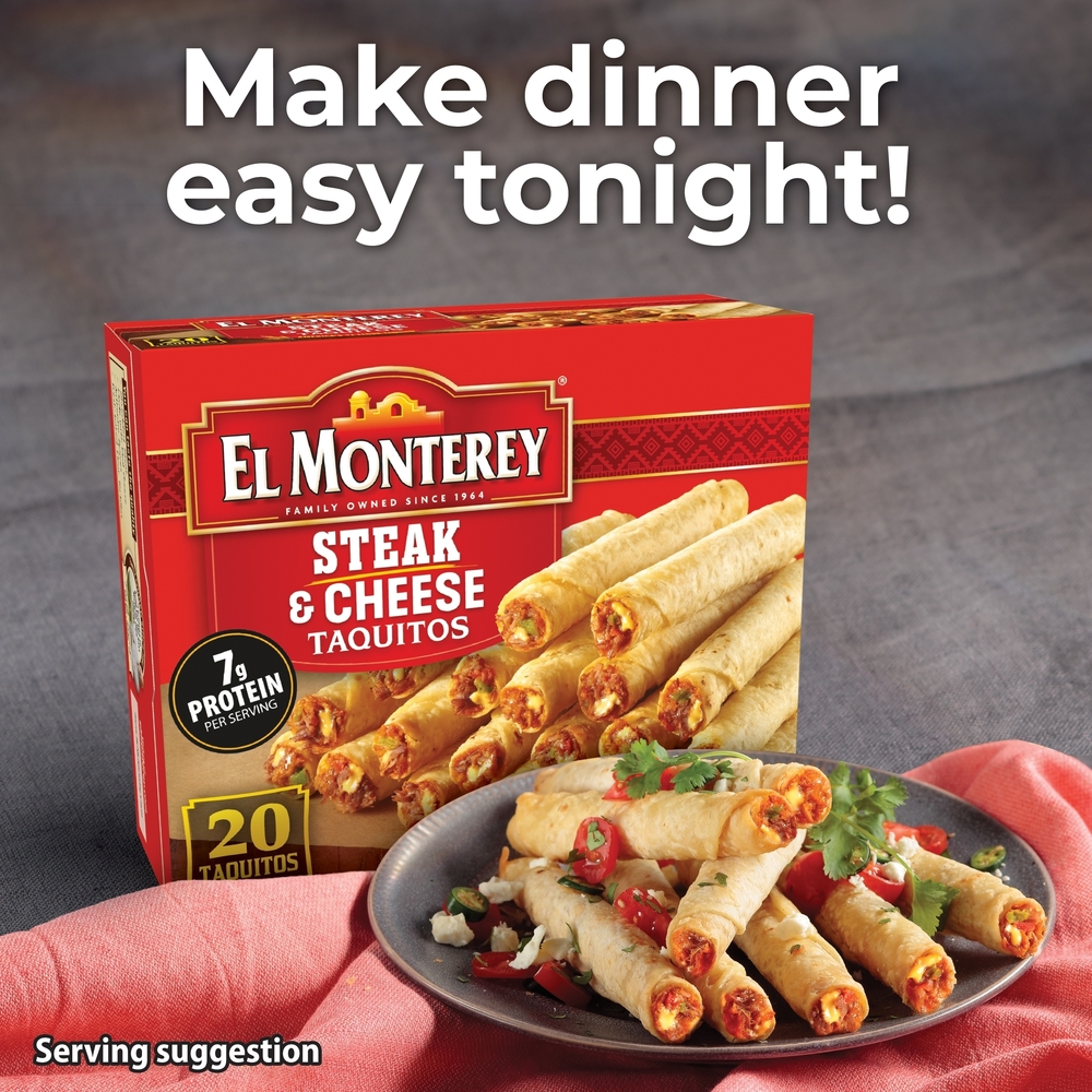 El Monterey Taquitos, Steak & Cheese-Hero