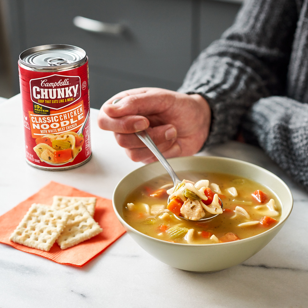 how to cook campbells chicken noodle soup on stove