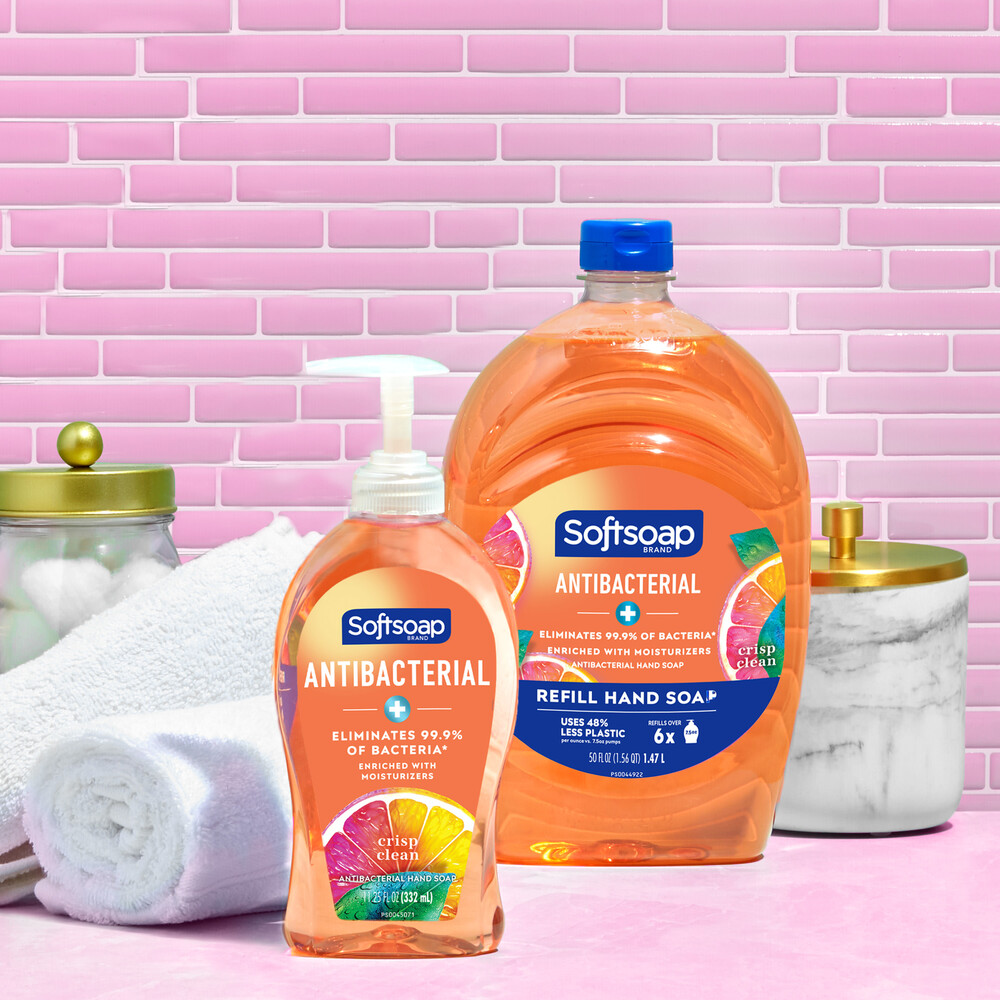 Softsoap Antibacterial Liquid Hand Soap Refill Crisp Clean