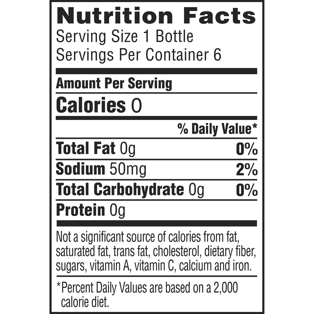 Gold Peak Sugar Diet Iced Tea Drink-Nutrition-Facts