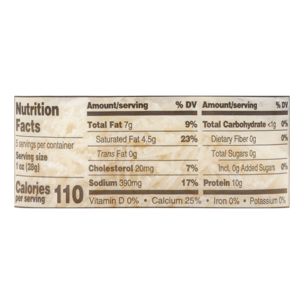 Nob Hill Trading Co. Cheese, Parmesan, Shredded-Nutrition-Facts